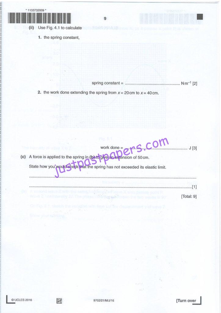 CIE – 9702 Physics, AS Level, Paper 2, May/June 2016 Question Paper ...